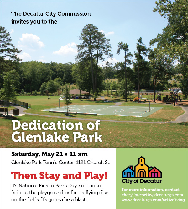 Glenlake Park Dedication – You Are Invited | Decatur Parks & Recreation