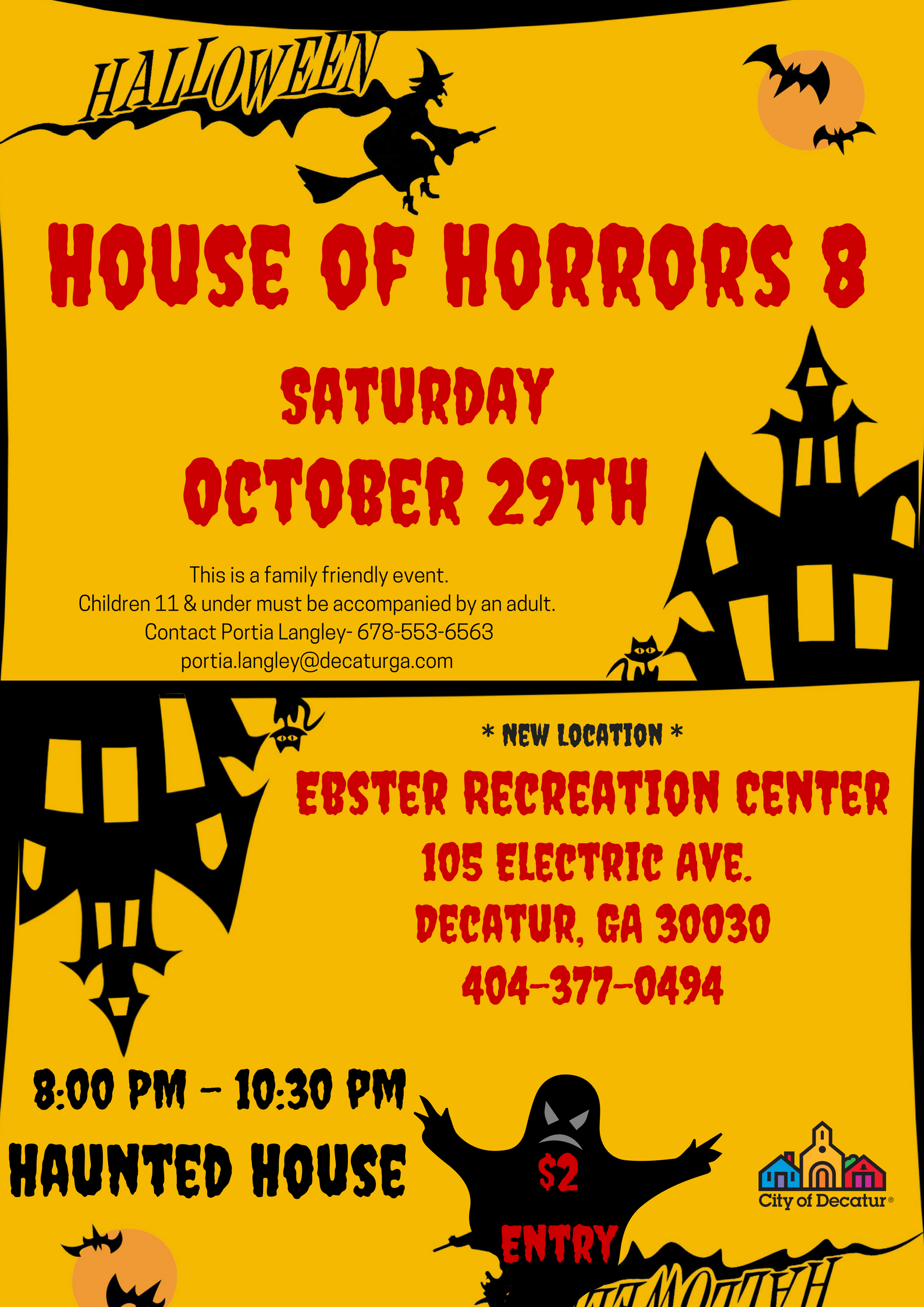 House of Horrors 8 – Haunted House! | Decatur Parks & Recreation