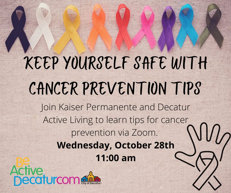 keep-yourself-safe-with-cancer-prevention-tips | Decatur Parks & Recreation