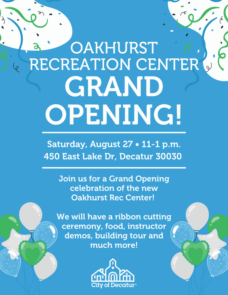 See you tomorrow for the Oakhurst Recreation Center Grand Opening ...